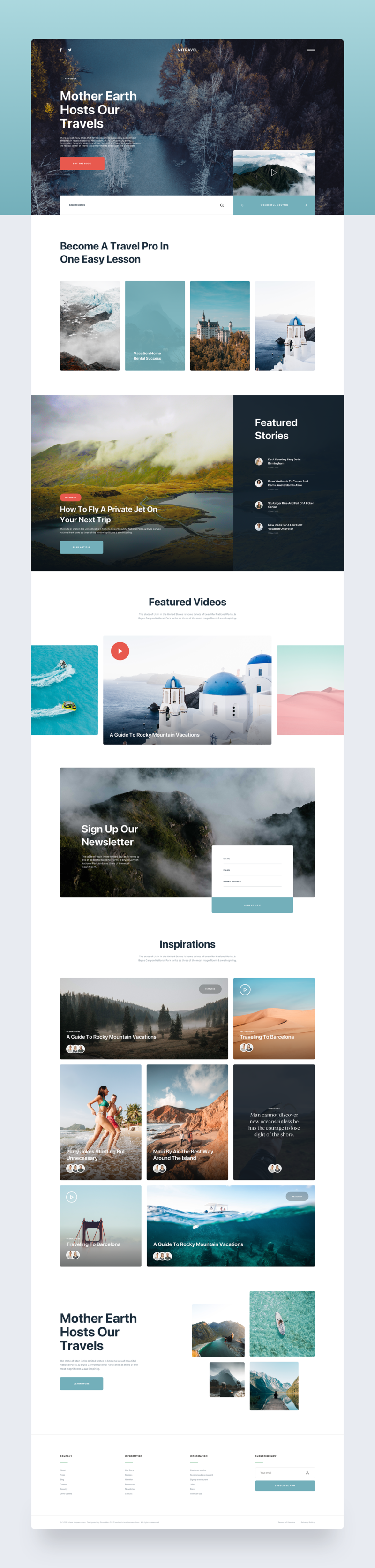 MI Travel // Free web design template // Mass Impressions
