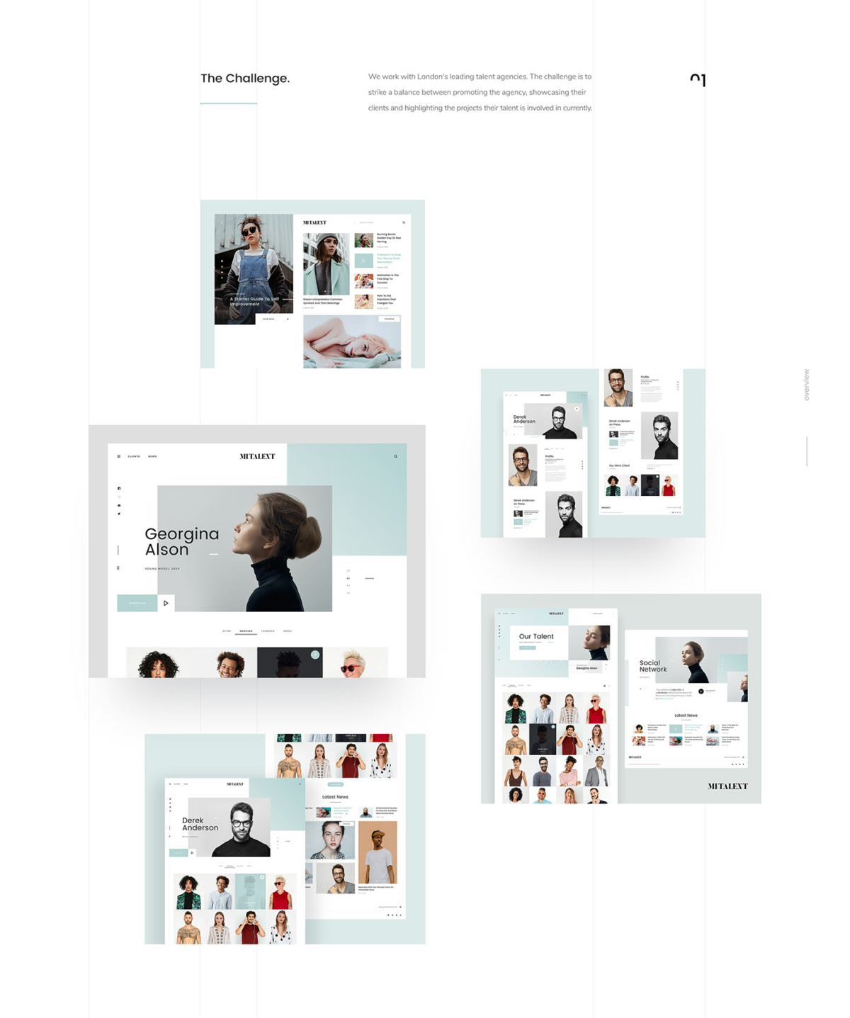MI Talent // Free web design template // Mass Impressions